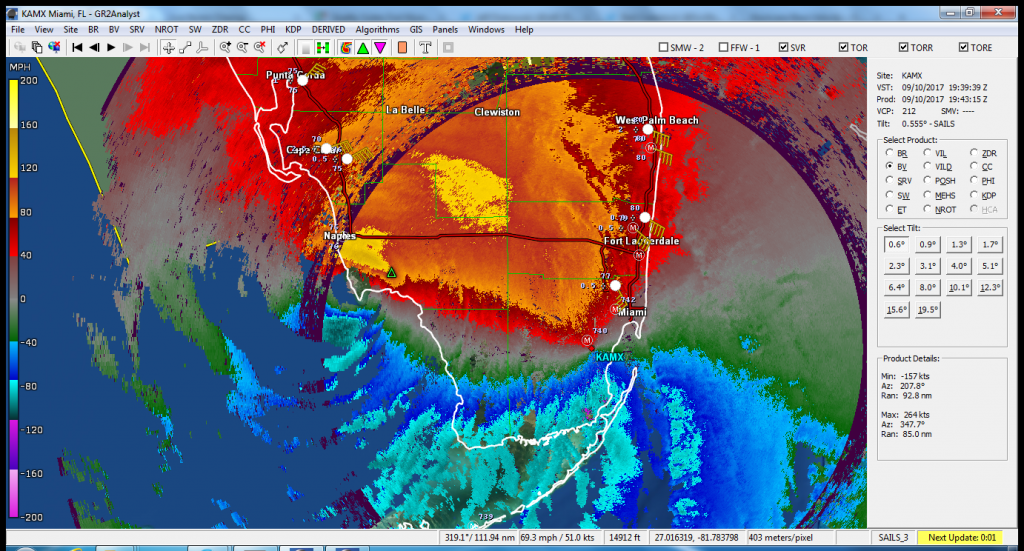 Hurricane Base Velocity – GRLevelX Users