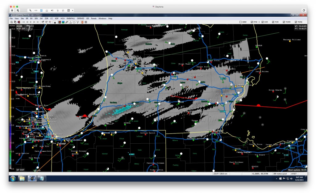 One/Three Hour rainfall – GRLevelX Users